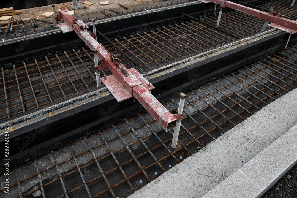 Repair of the railway tram line. Installation of new modern silent ...