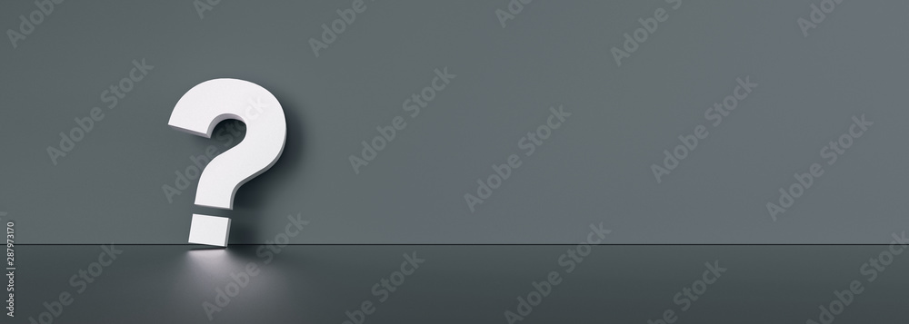 colored question mark background concept. 3D Rendering. Stock ...