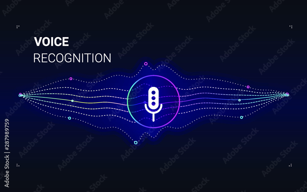 Personal assistant voice recognition concept. Artificial intelligence ...