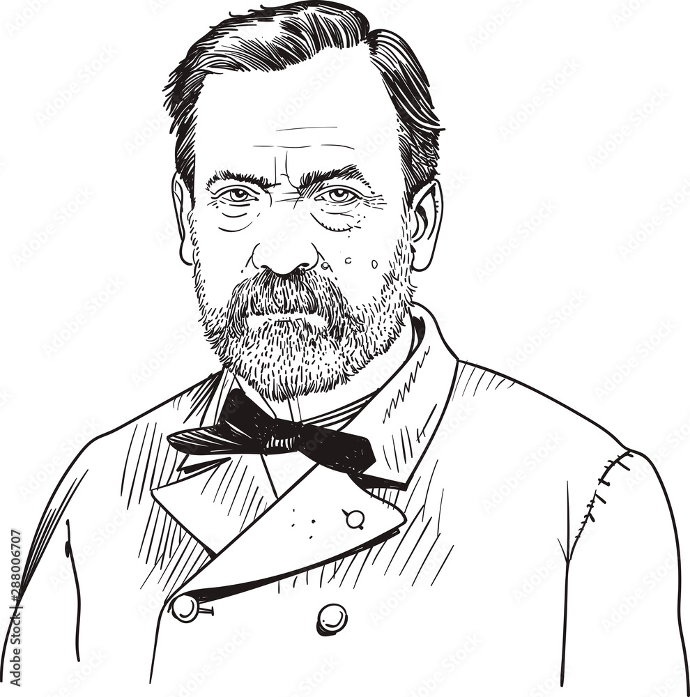 Louis Pasteur Stock Vector | Adobe Stock