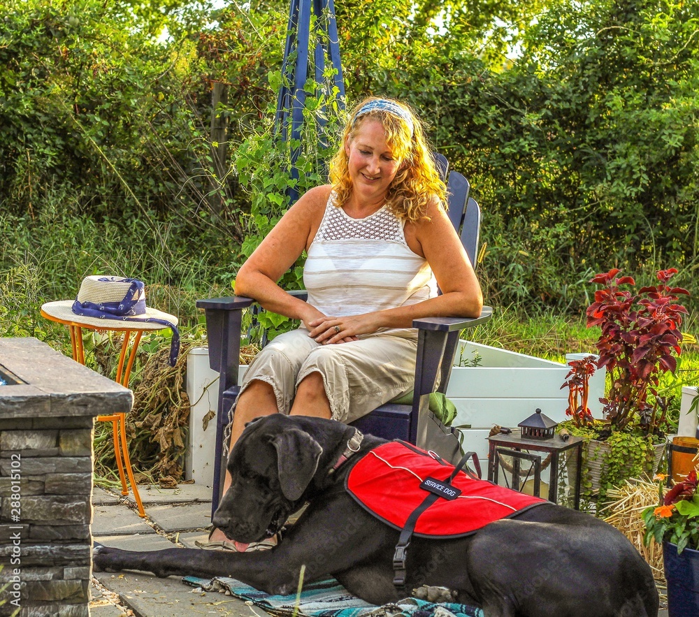 Older adult Caucasian woman with mobility issue is able to enjoy the ...