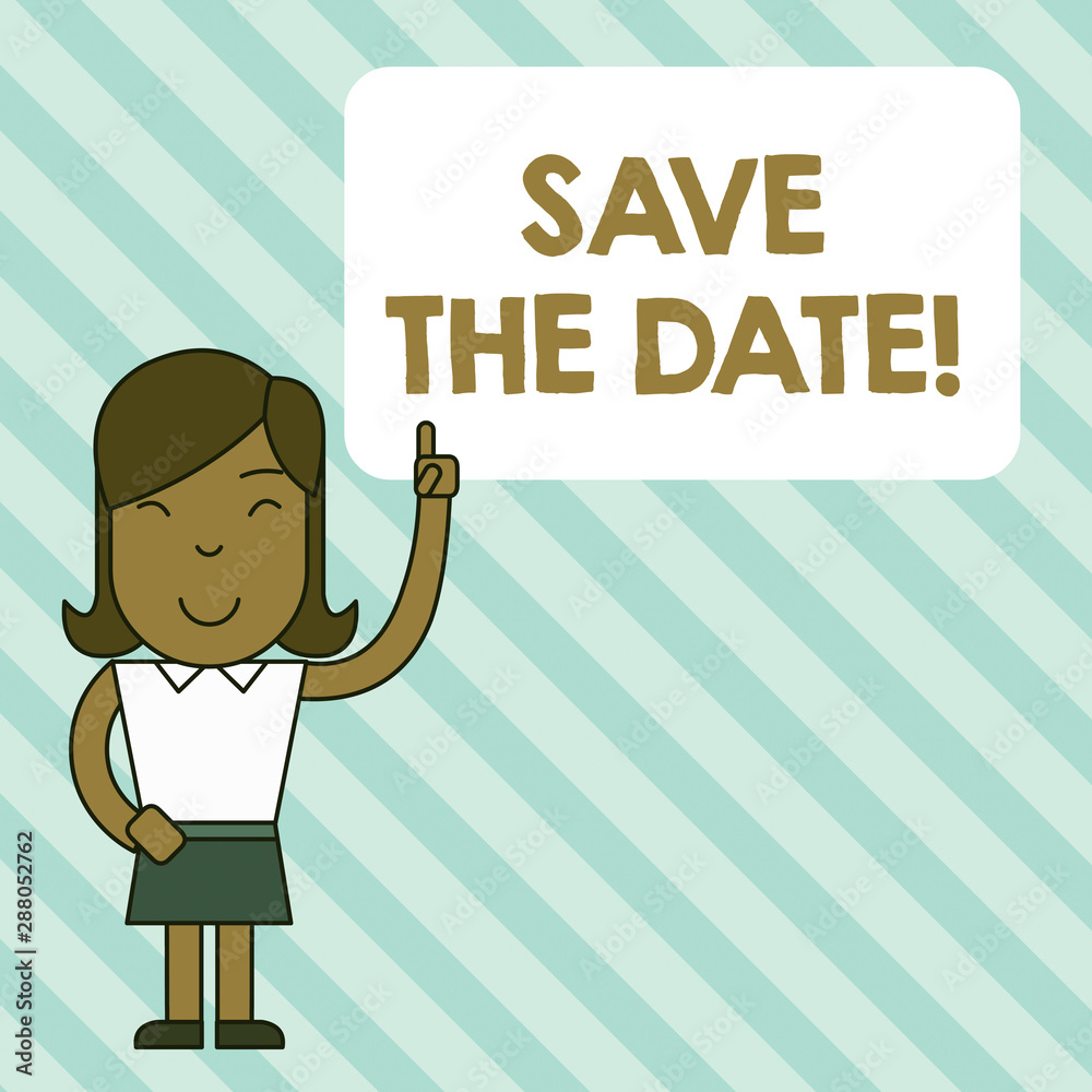 Handwriting text Save The Date. Conceptual photo remember not schedule ...
