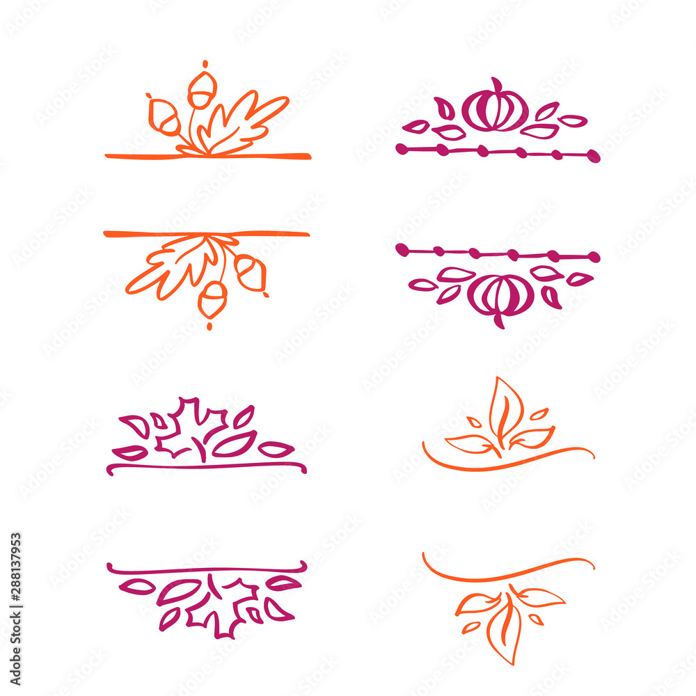 Elegant Autumn Border