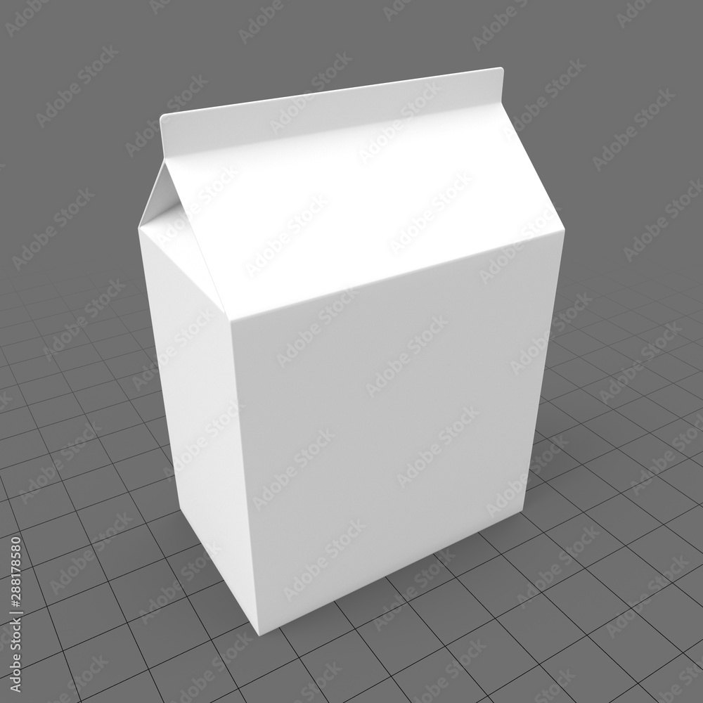 Mini milk carton Stock 3D asset | Adobe Stock