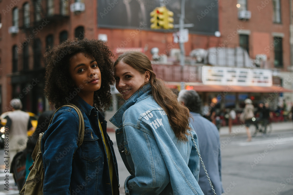 Friends in the city Stock Photo | Adobe Stock