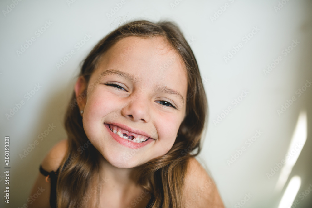 Celebrating the toothless grin Stock Photo | Adobe Stock
