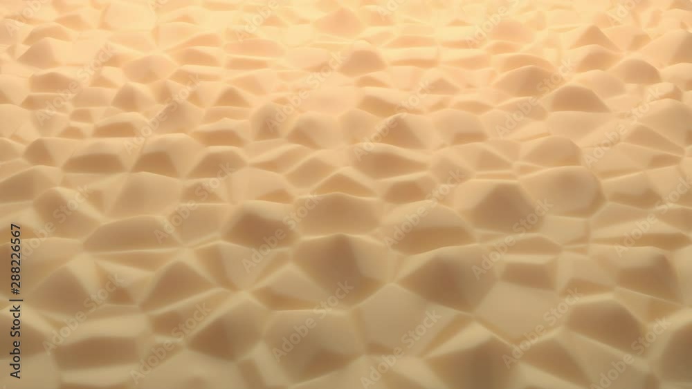 3D animation of moving abstract surface. Wave gradient animation ...