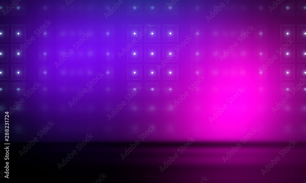 Ultraviolet abstract light. Diode tape, light line. Violet and pink ...