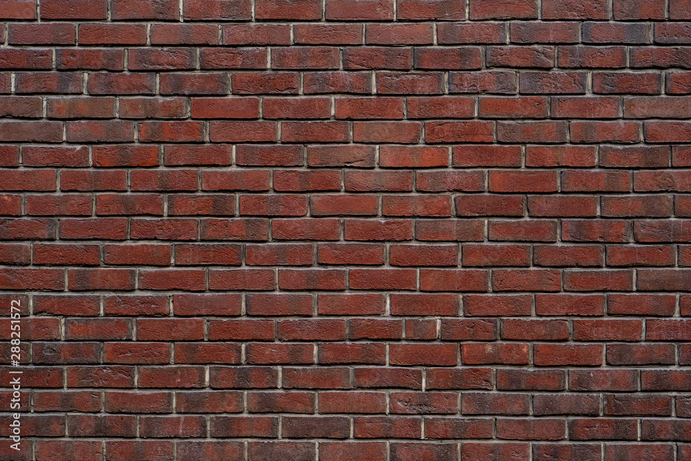 Church Wall Of Old Burnt Red Brick. Brick Wall Background Of Historic ...