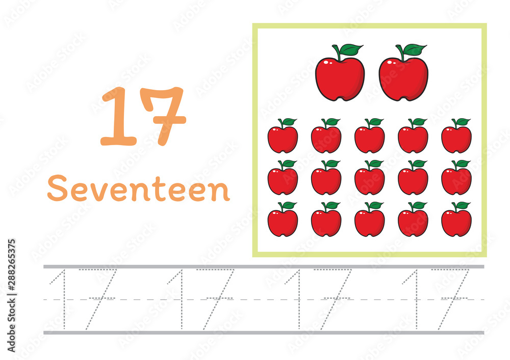 Number Tracing and Writing tracing worksheet for kindergarten Learning ...