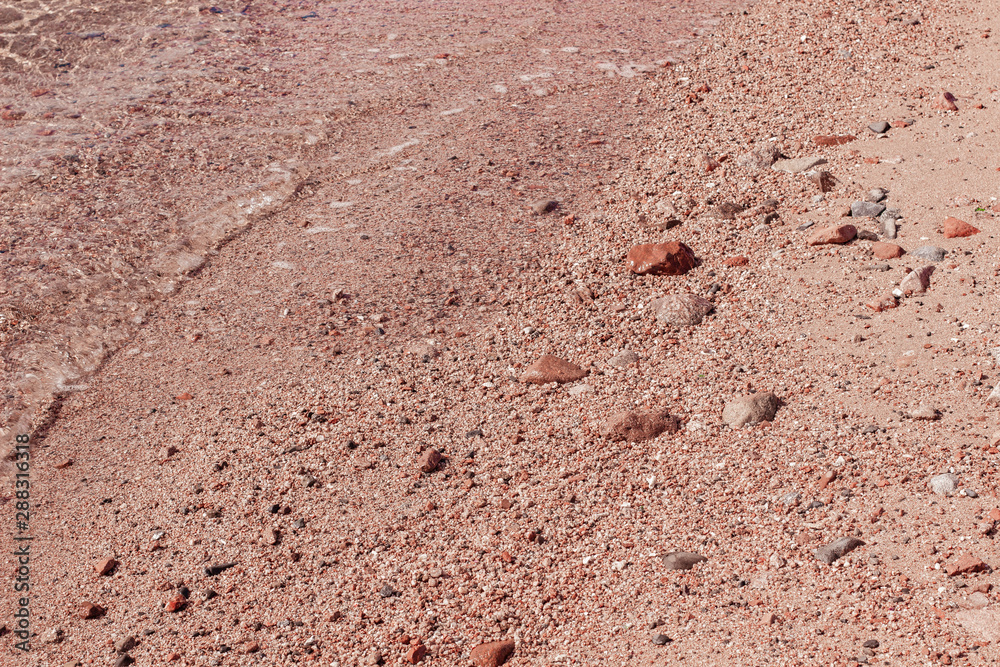 dead sea sand stone shore line Jordanian waterfront background texture ...