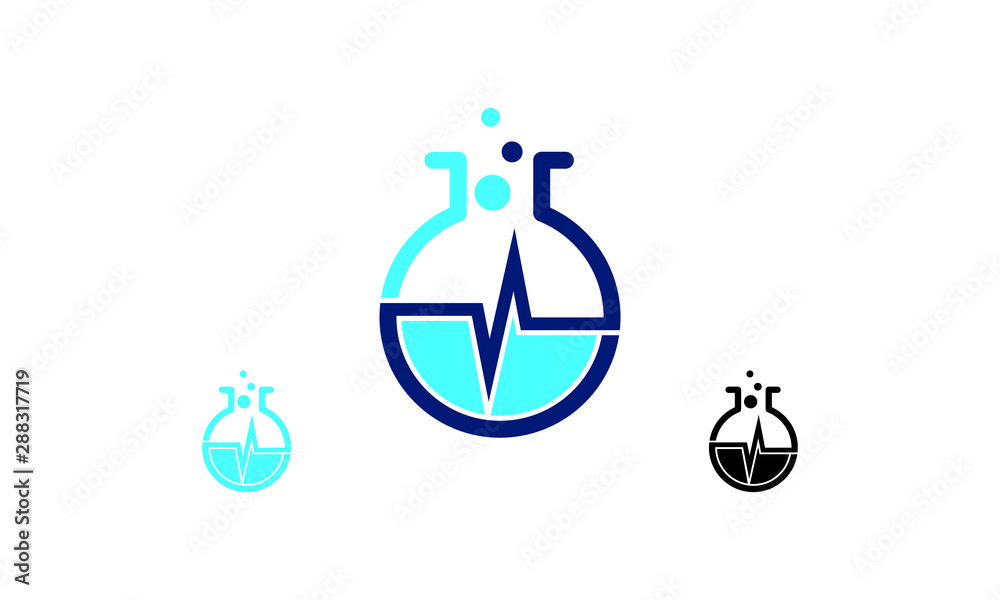 lab school, a logo for education, science lab logo concept with ...