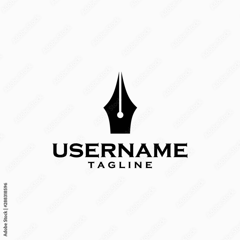 Simple Pen Logo Design Inspiration Pen Logo Template Business Education Logo Design Writer