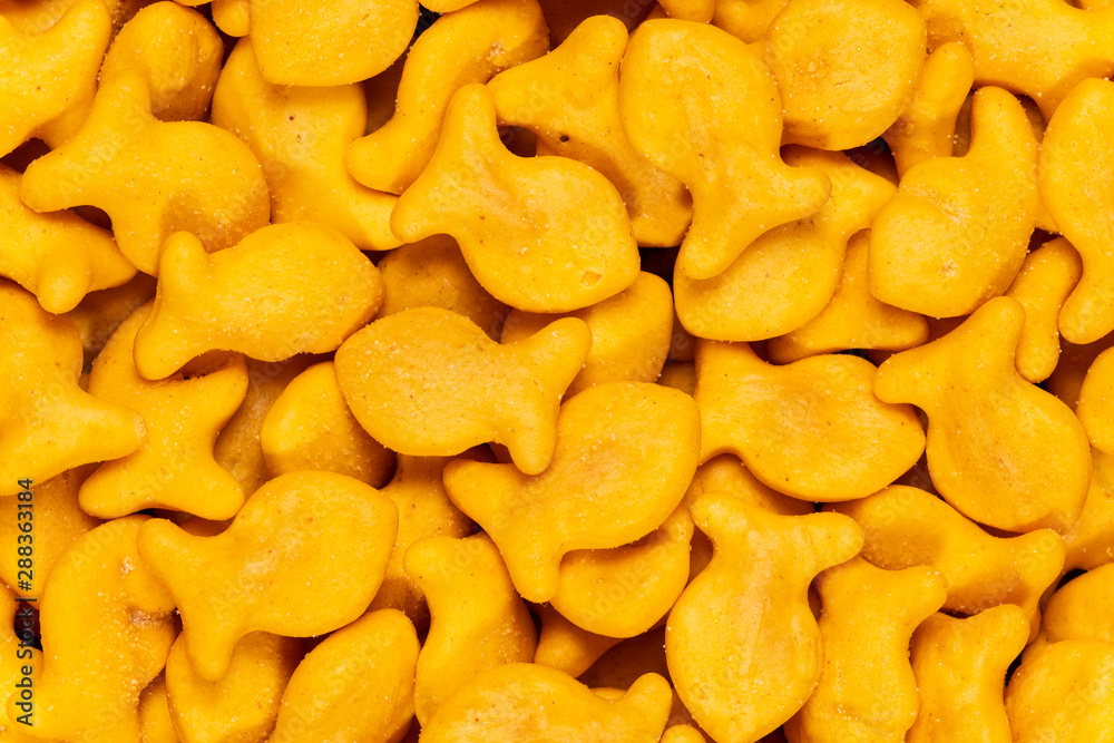 Goldfish Crackers Texture Background Stock Photo | Adobe Stock
