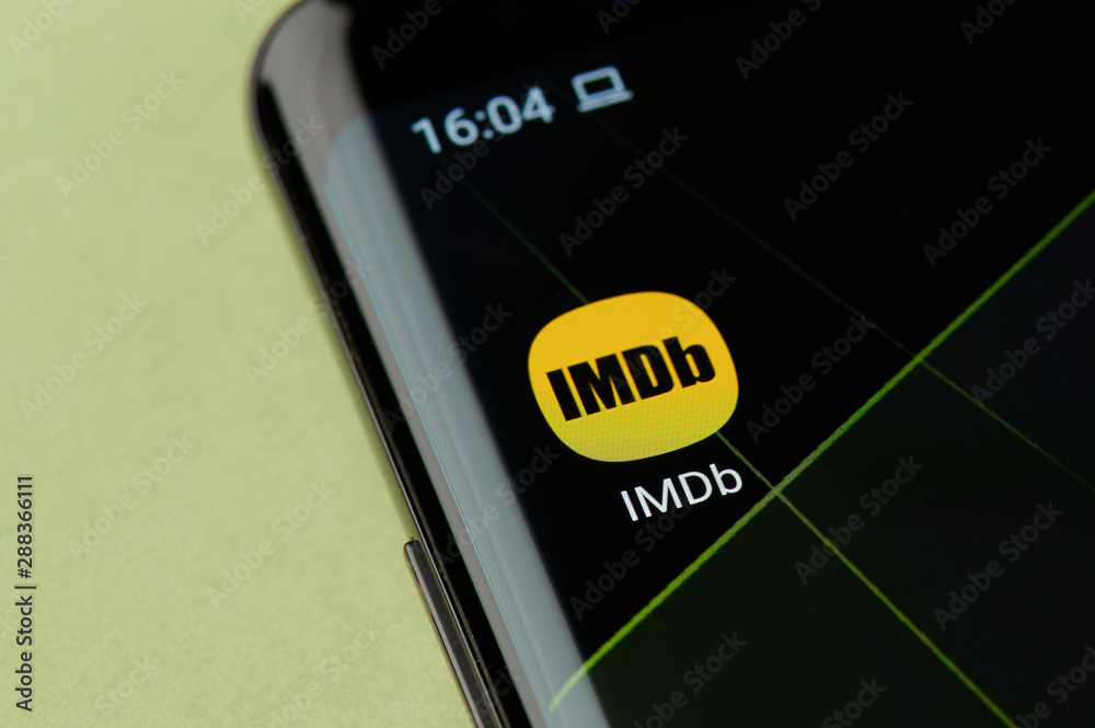 IMDb movie rating app icon Stock Photo | Adobe Stock