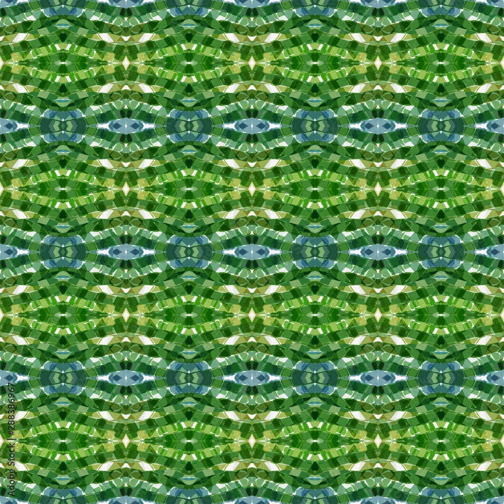 repeatable pattern with forest green, tea green and moderate green ...