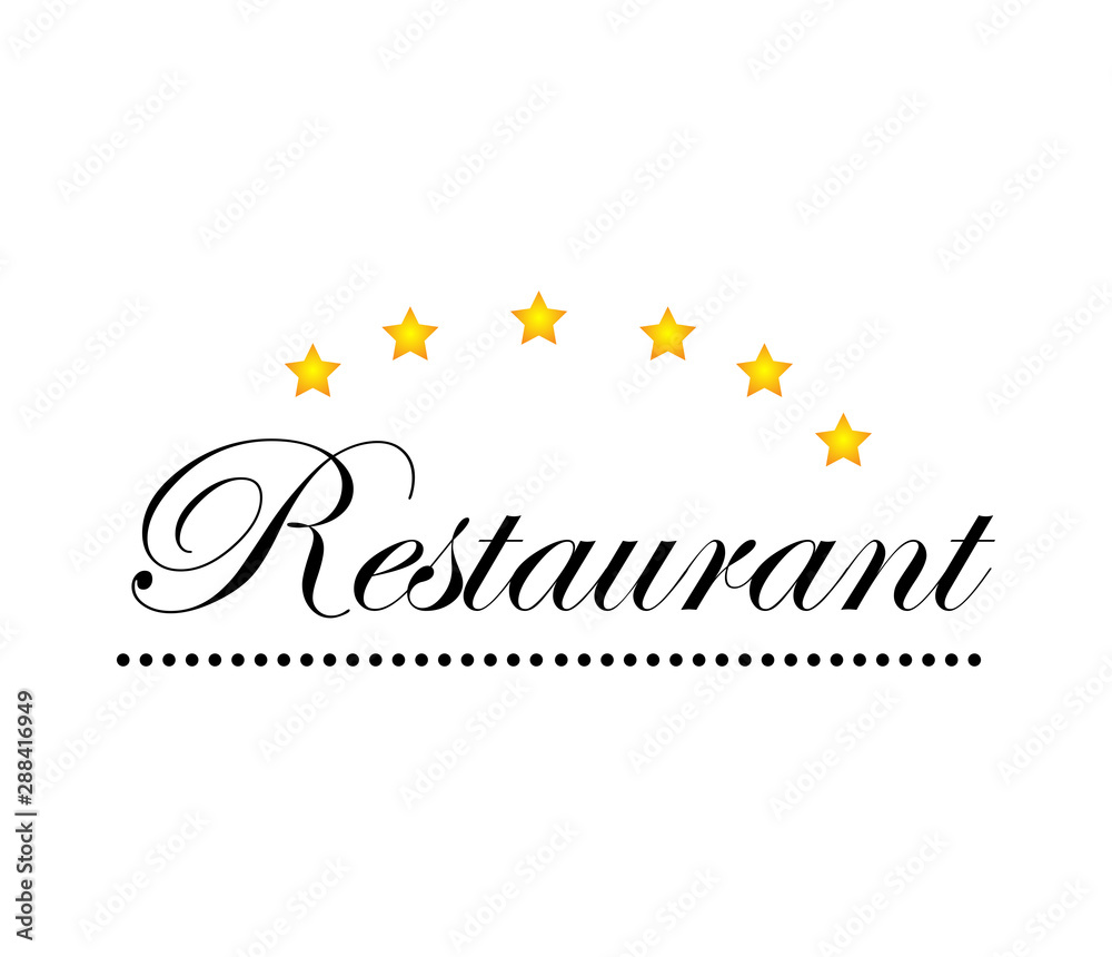 Food And Restaurant Logo - Isolated On White Background. Vector ...