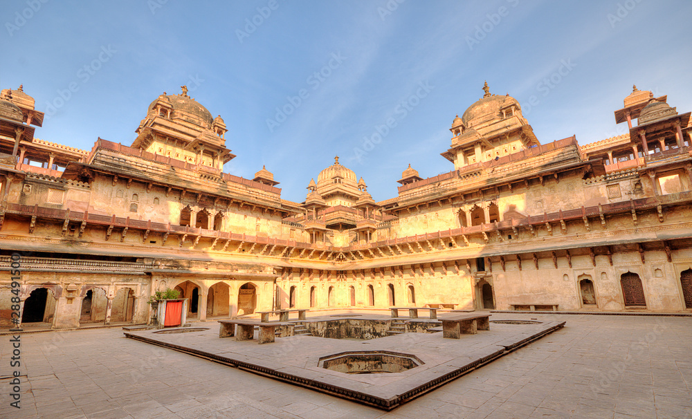 Jahangir Mahal Inside Orchha Fort Complex, Orchha, Madhya Pradesh ...