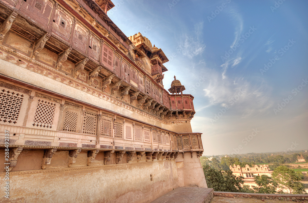 Jahangir Mahal Inside Orchha Fort Complex, Orchha, Madhya Pradesh ...