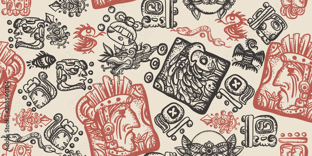 Mayan Hieroglyphics Tattoos
