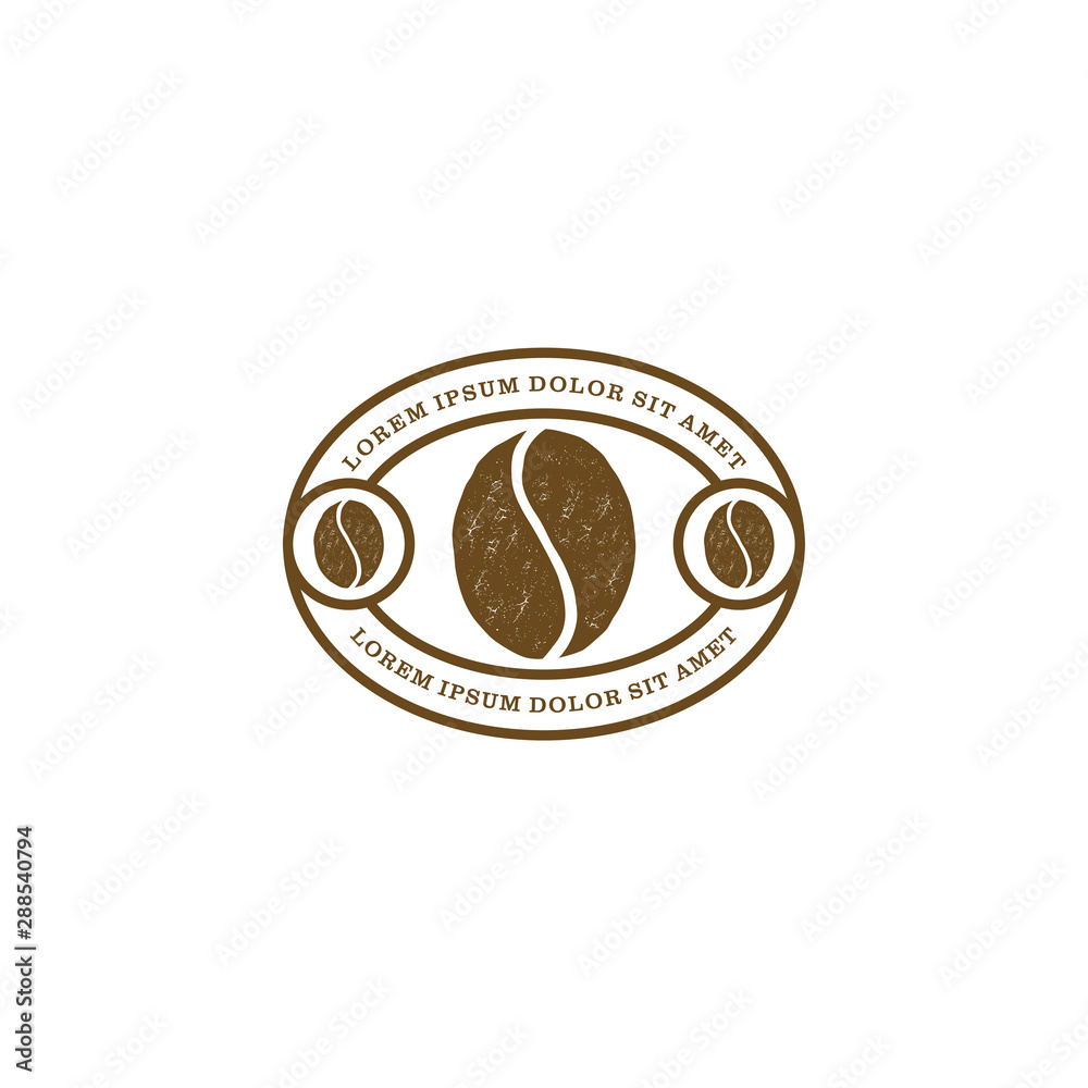 Coffee logo for product label and cafe and resto Stock Vector | Adobe Stock