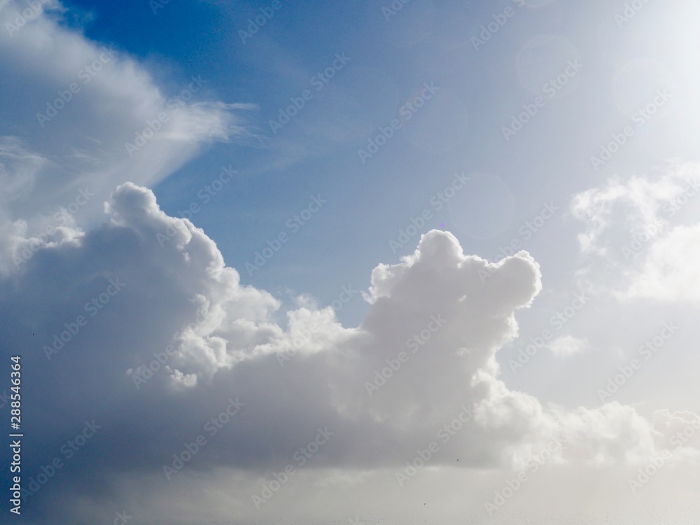sky with clouds that look like bear, bear-like clouds, bear-shaped ...