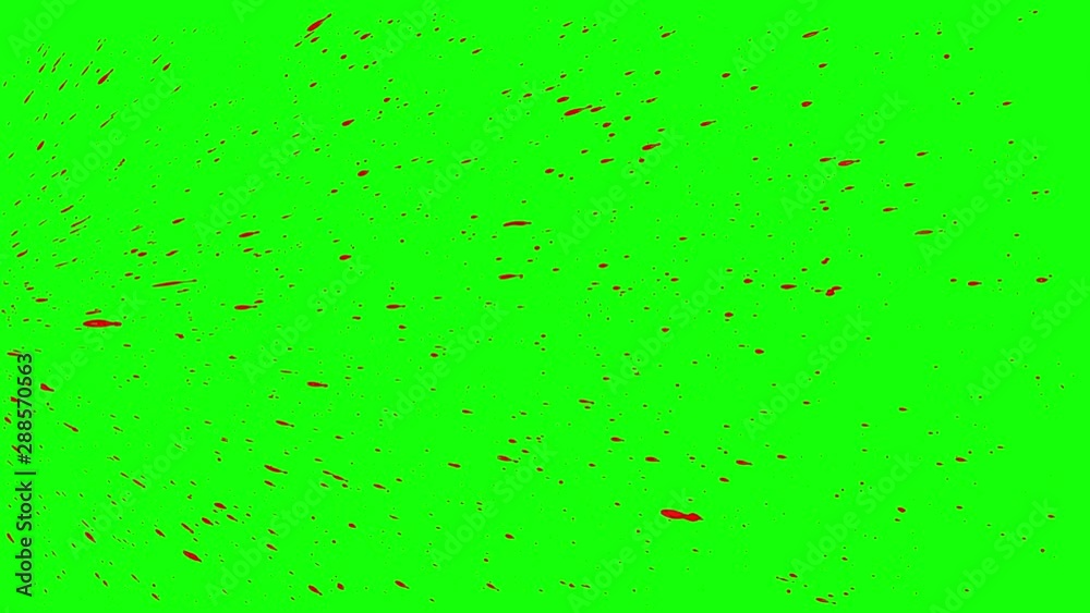 4K Blood Splash In green screen background. Stock Video | Adobe Stock