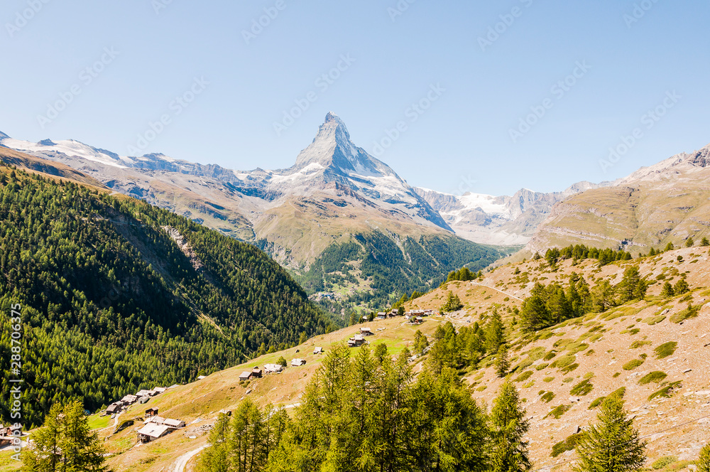 Zermatt, Findeln, Matterhorn, Sunnegga, Wanderweg, Weiler, Alm ...