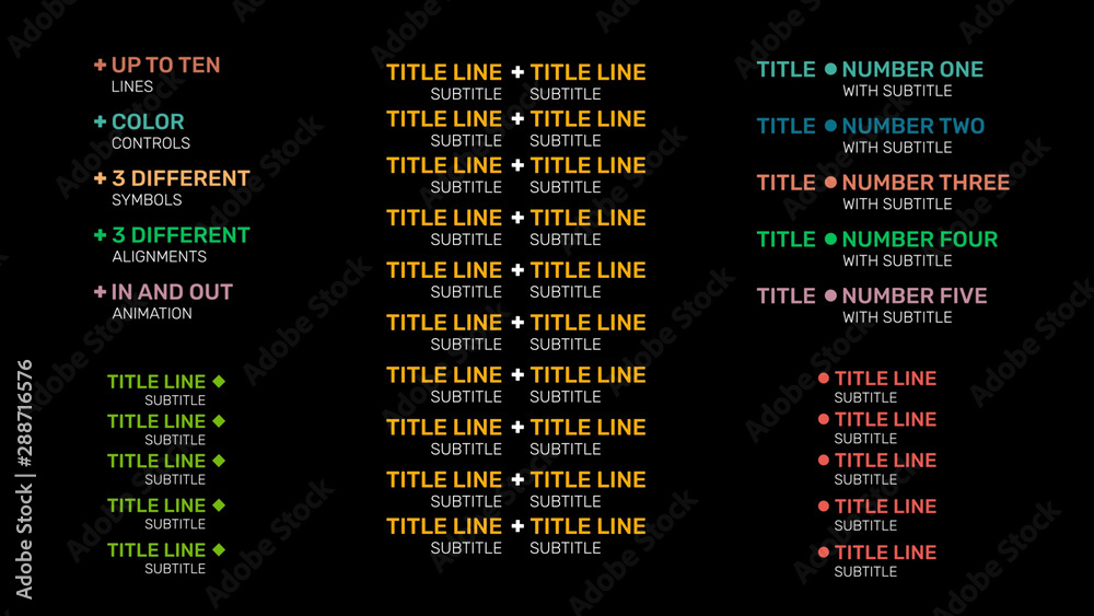 Multiple Text Lines Stock Template | Adobe Stock