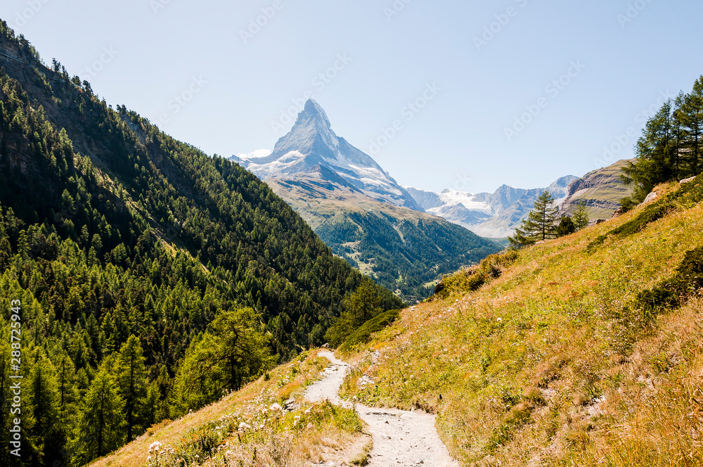 Zermatt, Findeln, Matterhorn, Wanderweg, Sunnegga, Findelschlucht ...