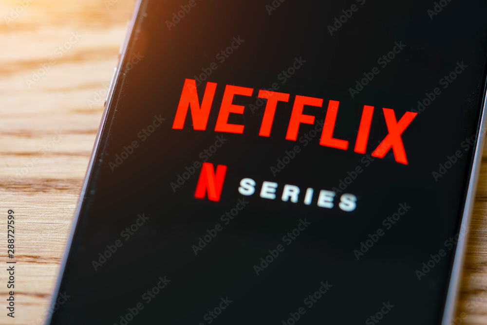 Netflix app on mobile device Stock Photo | Adobe Stock