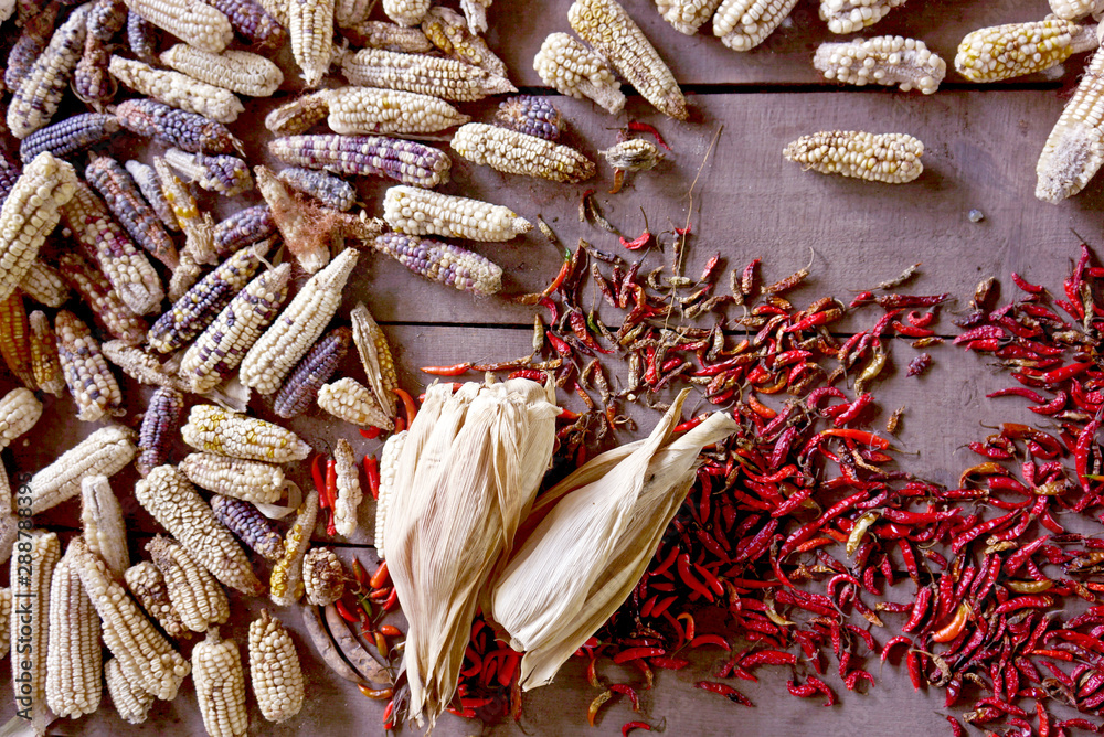 alimentos básicos de la comida latinoamericana Stock Photo | Adobe Stock