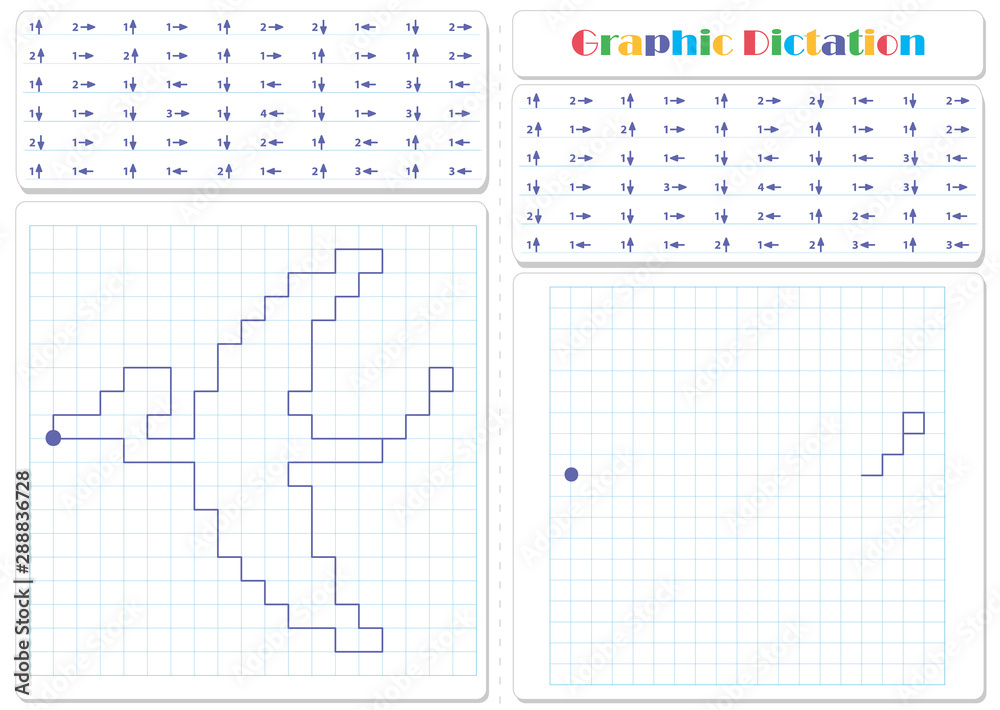 Draw a picture on the arrows. Worksheet for kids Stock Vector | Adobe Stock