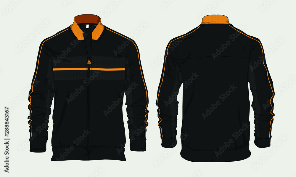 Varsity sports jacket template design vector mockup Stock Vector ...