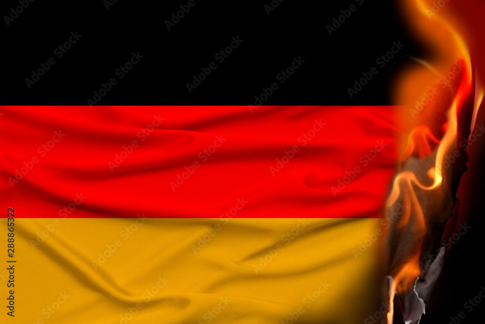 German Flag Burning