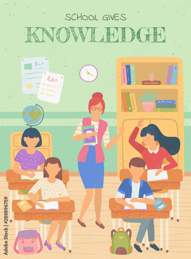 Teacher Asking Questions Cartoon