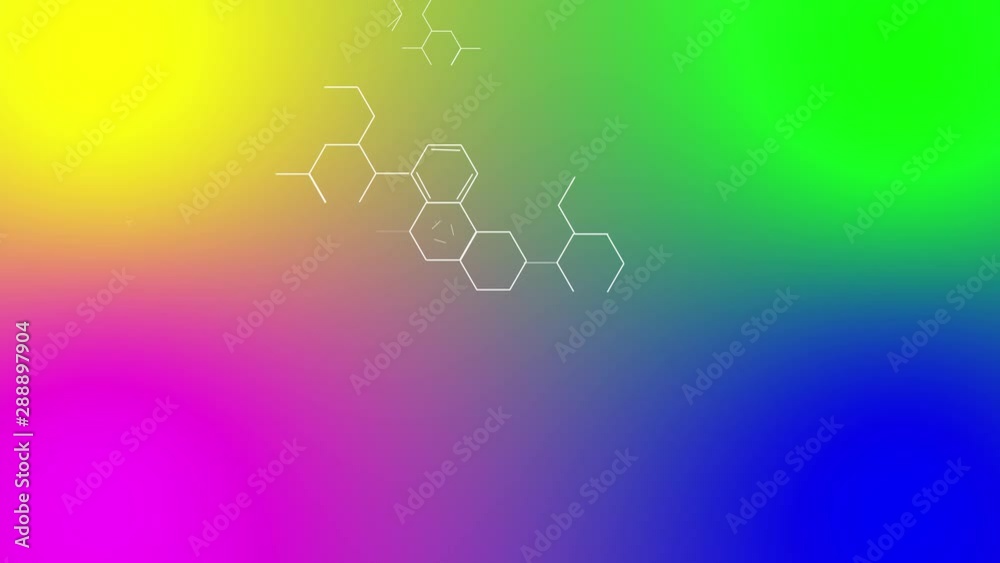 Interactive animated molecule chemical formula bonding formation. 4k ...