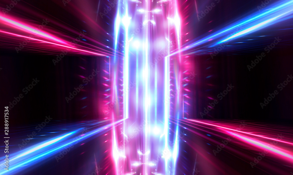 Psychedelic Abstract Futuristic Neon Fluorescent Sci Fi Bright Purple ...