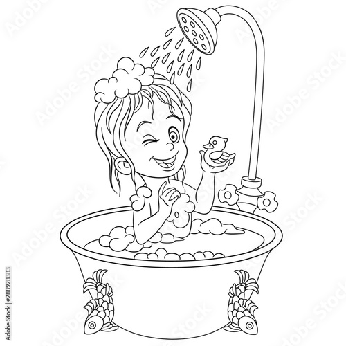 Shower Coloring Page