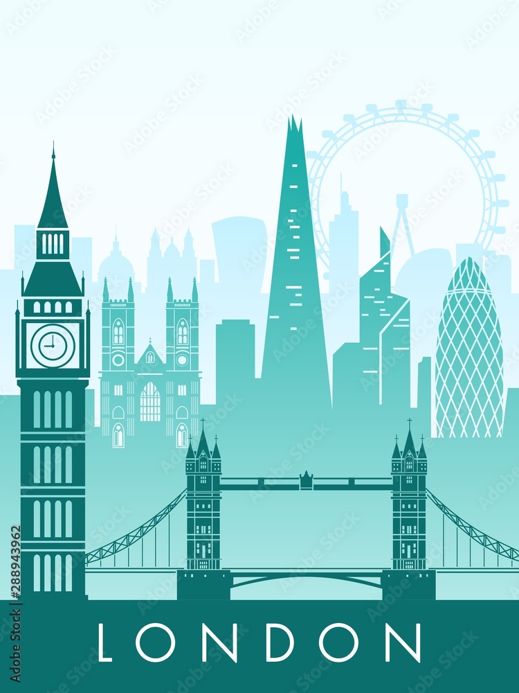 london landmarks and monuments Stock Vector | Adobe Stock
