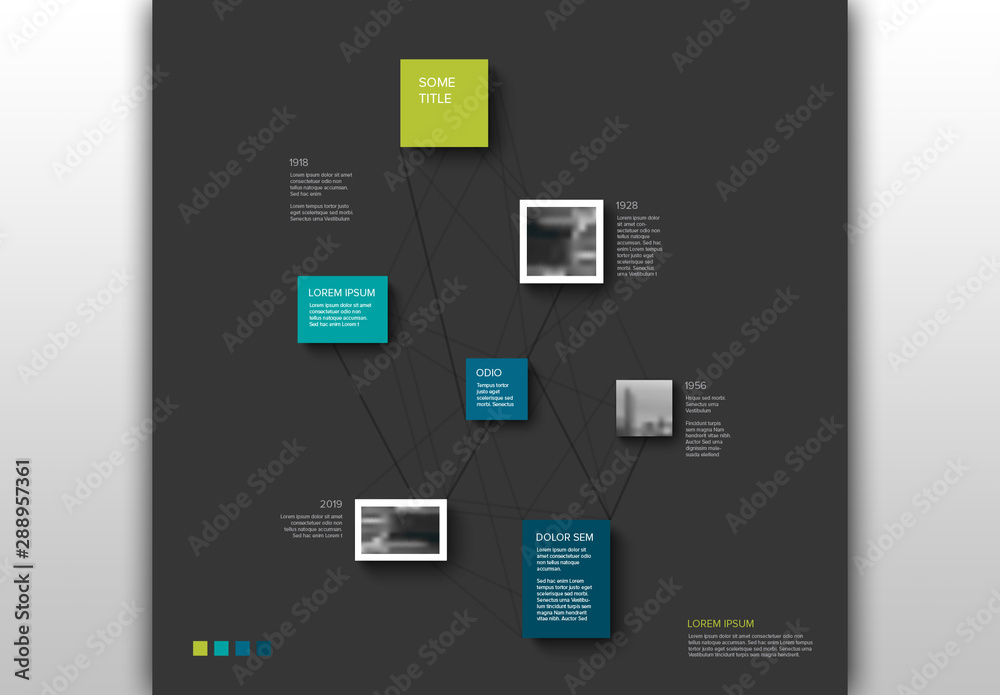 Image Timeline Info Chart Layout Stock Template | Adobe Stock
