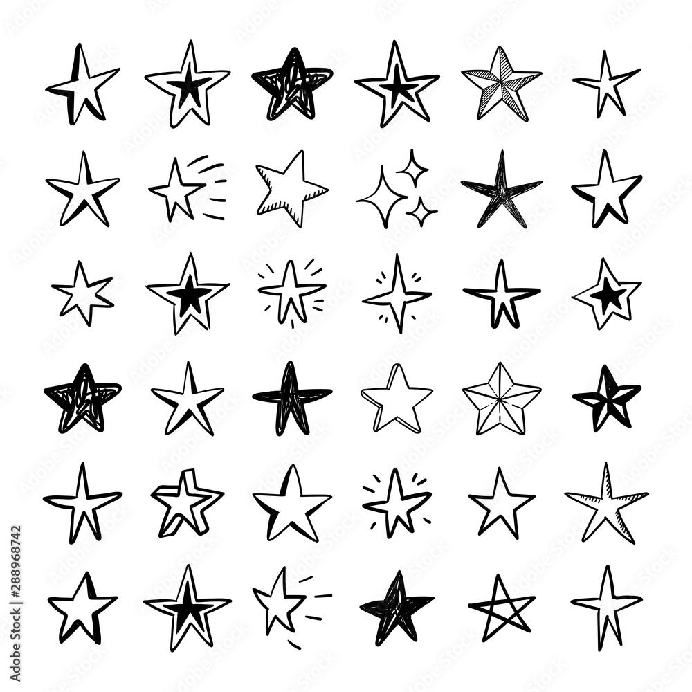 Doodles Of Stars