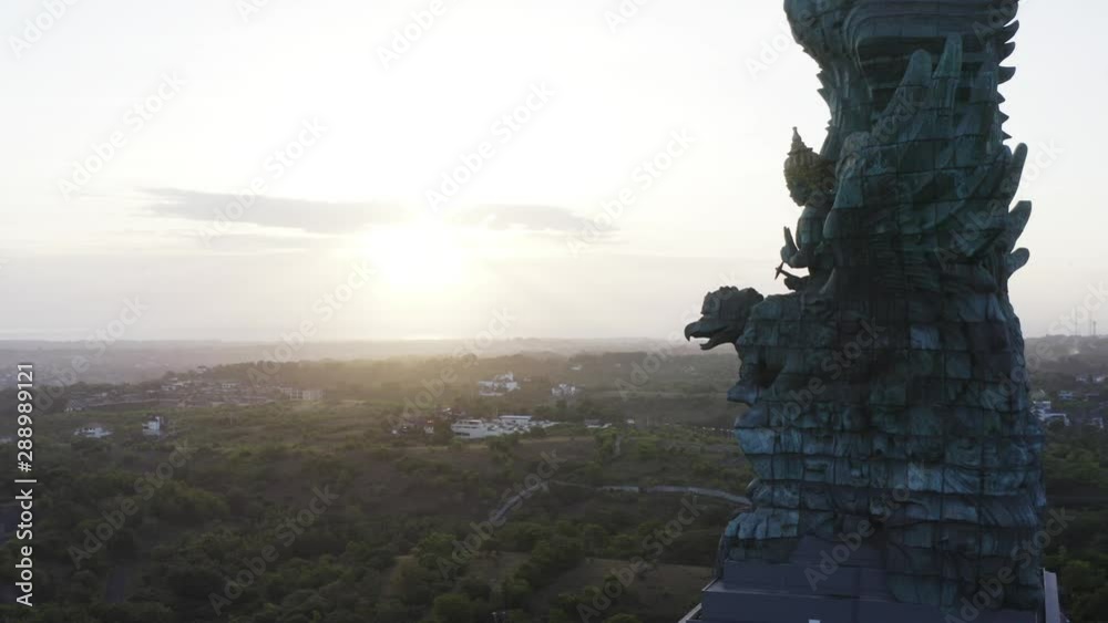 Aerial view of impressive Garuda Wisnu Kencana statue (also GWK statue ...