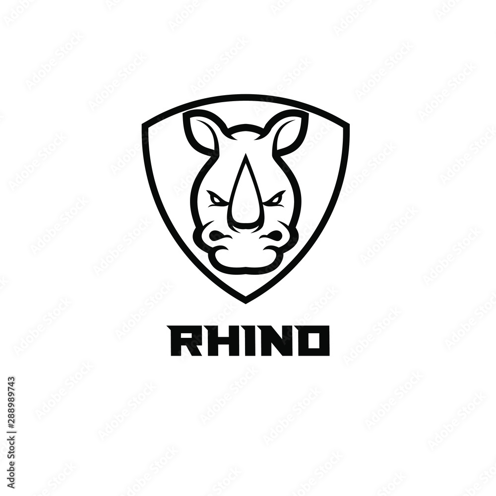 Rhino Head Logo