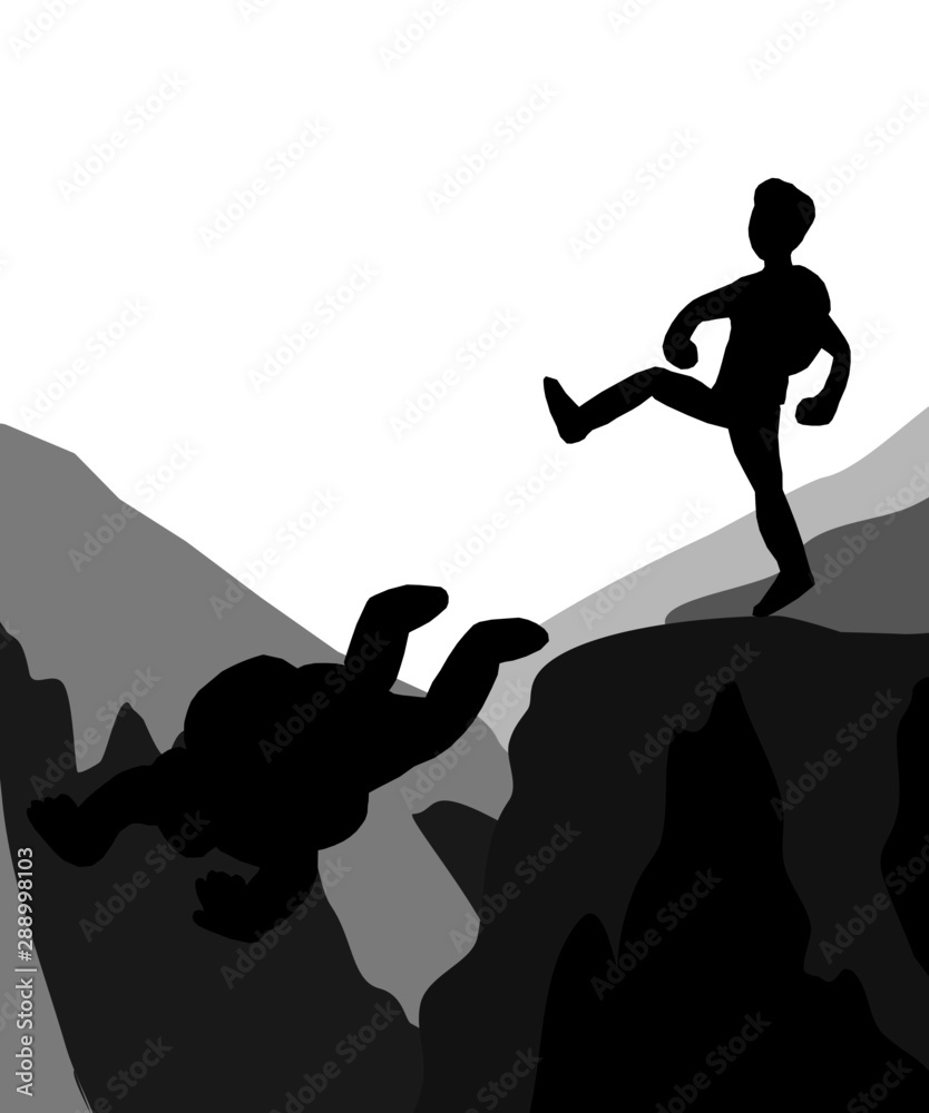 Kicking Friends Clipart