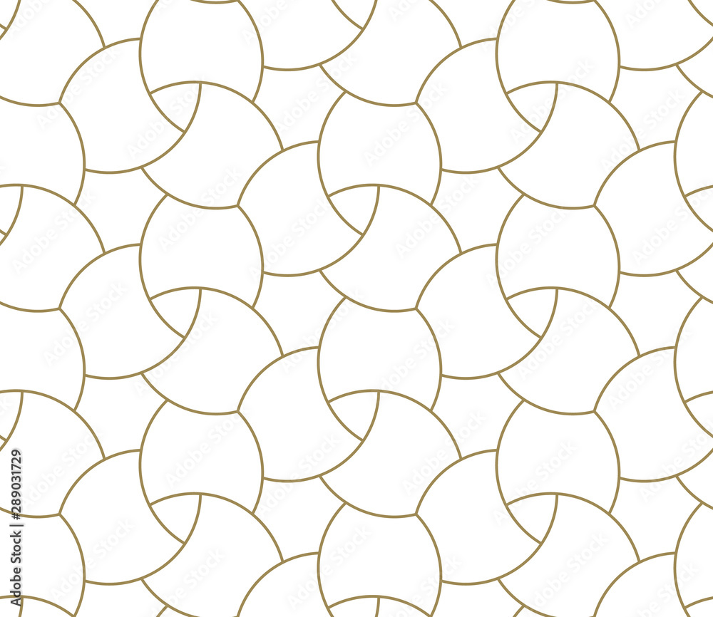Seamless pattern with abstract geometric line texture, gold on white ...