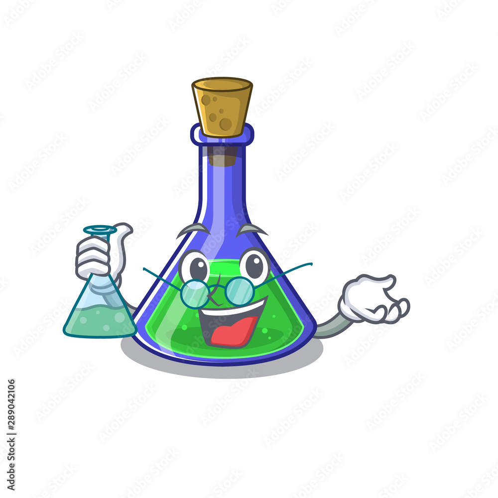 Professor magic potion isolated in the cartoon Stock Vector | Adobe Stock