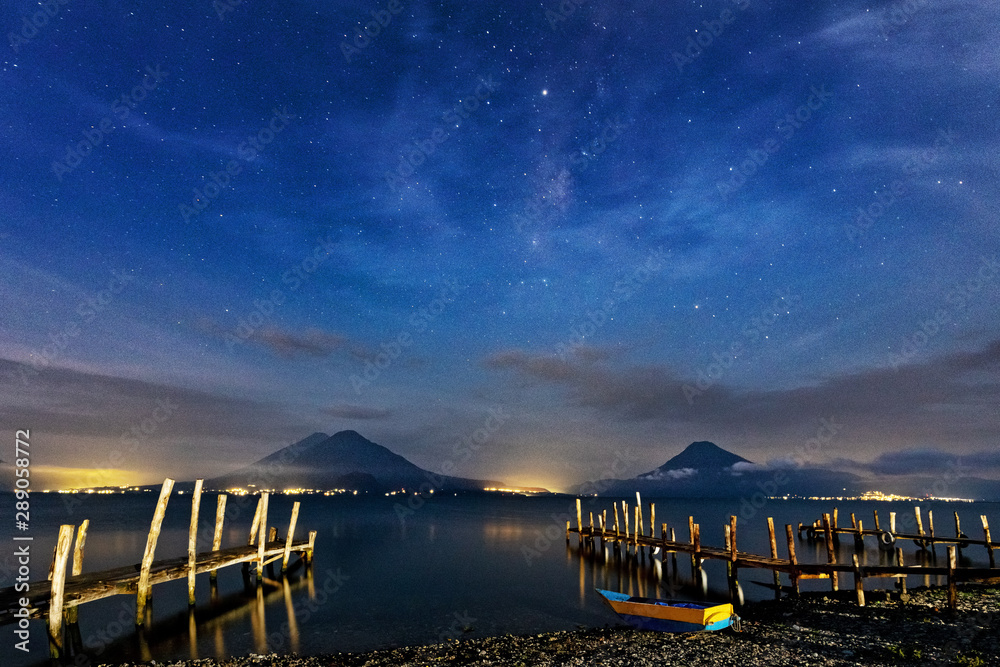 Lago De Atitlán Panajachel Guatemala Stock Photo Adobe Stock