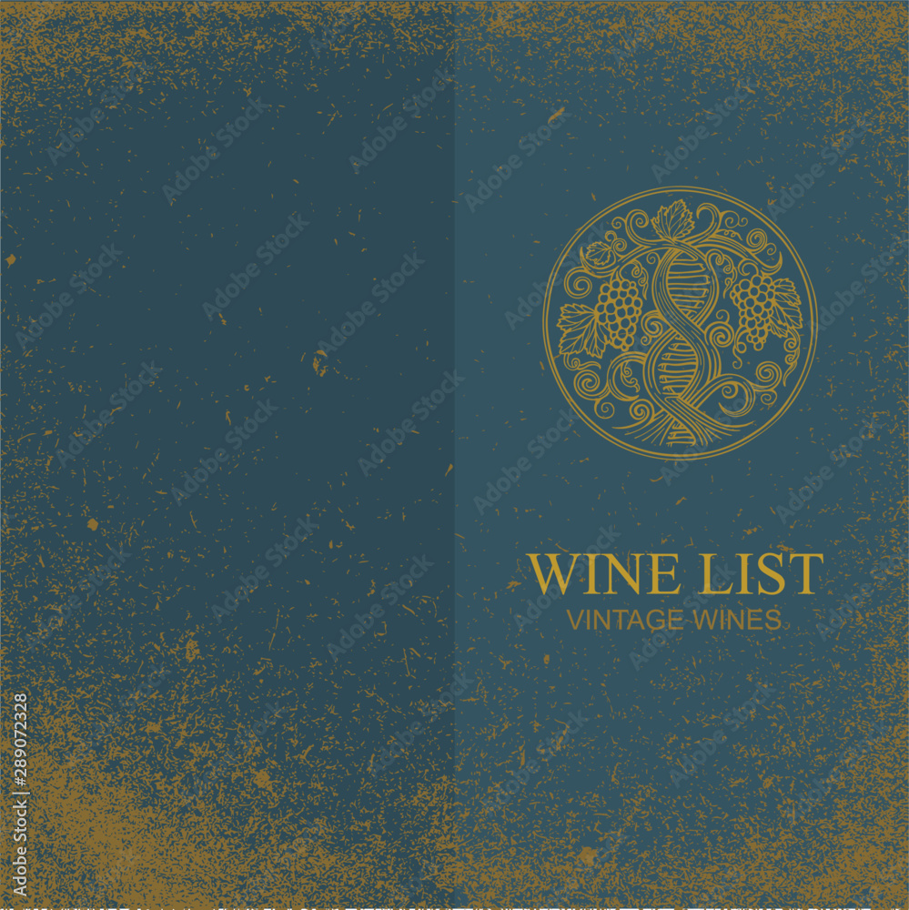 Wine design vector illustration. Wine theme cover design for brochures ...