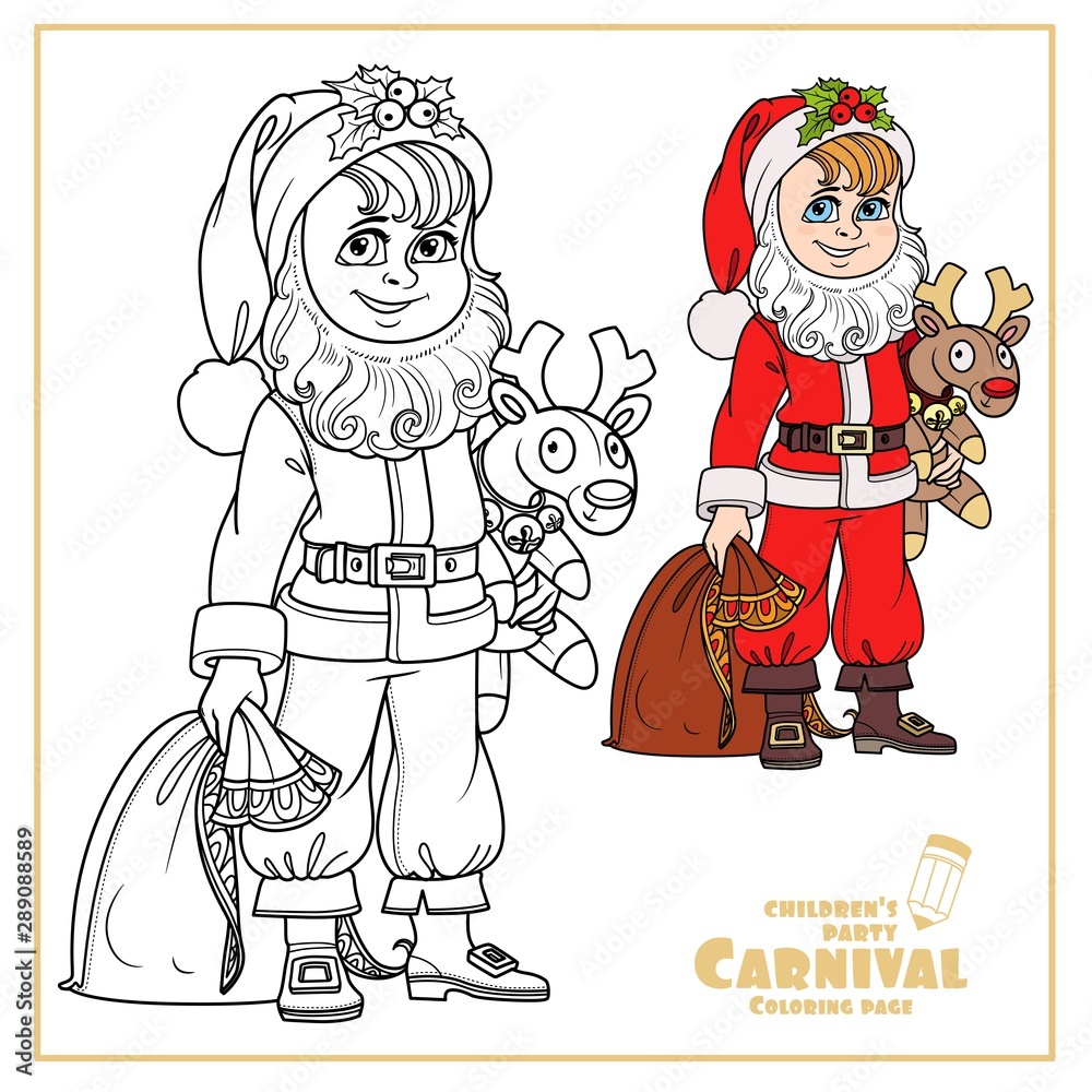 Santa Suit Coloring Page